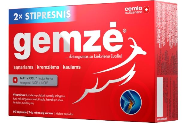 Cemio Gemzė 2x Stipresnis kapsulės N60