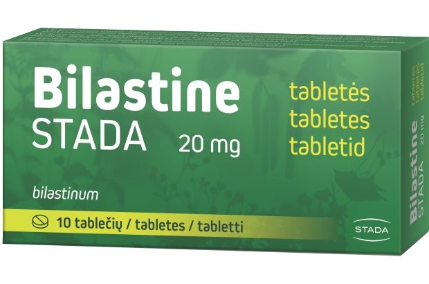 Bilastine STADA 20mg tabletės N10