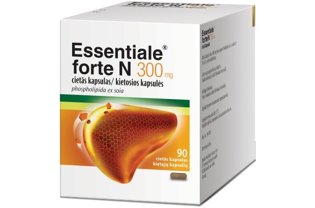 Essentiale forte N 300mg kietosios kapsulės N90