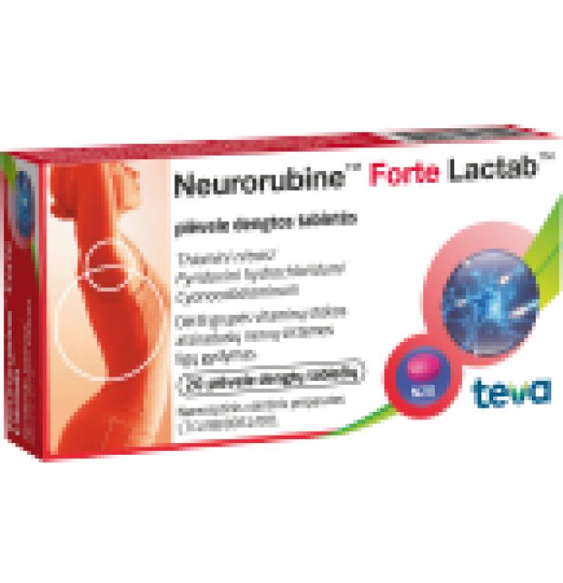 Neurorubine Forte Lactab plėvele dengtos tabletės N20