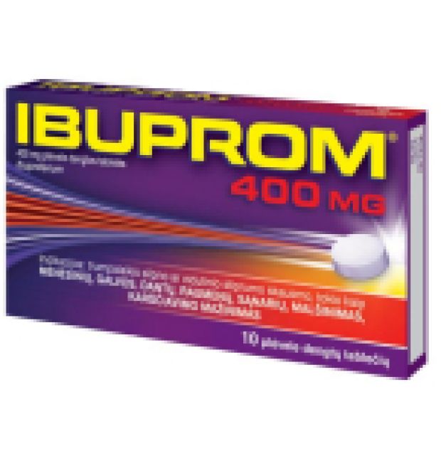 IBUPROM [Ibuprofen US Pharmacia] 400mg plėvele dengtos tabletės N10